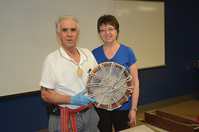 First Nations drum-making demonstrated at Alder arena | Orangeville Citizen
